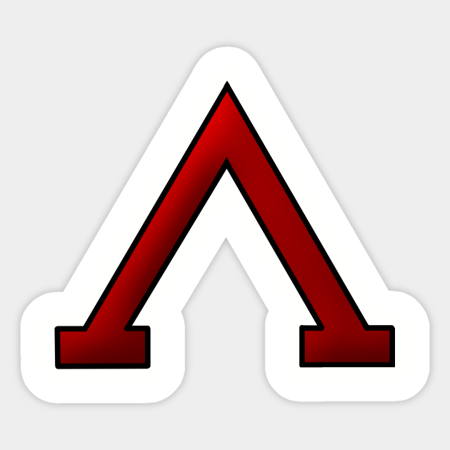 Spartan Lambda Symbol - Spartan Lambda - Sticker | TeePublic